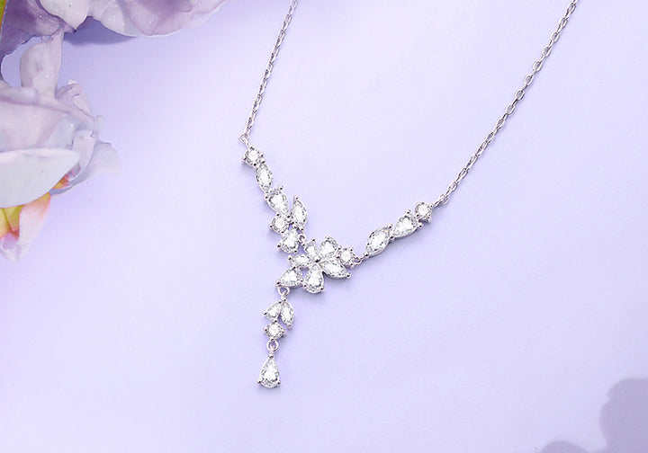 FANCIME "Ms Charming" Halo Heart Sterling Silver Tennis Bracelet – FANCI.ME